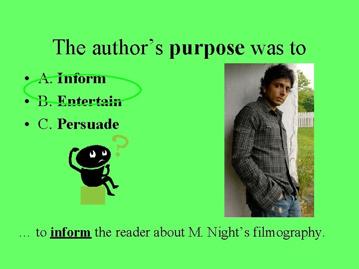 Authors Purpose and Position What are our learning