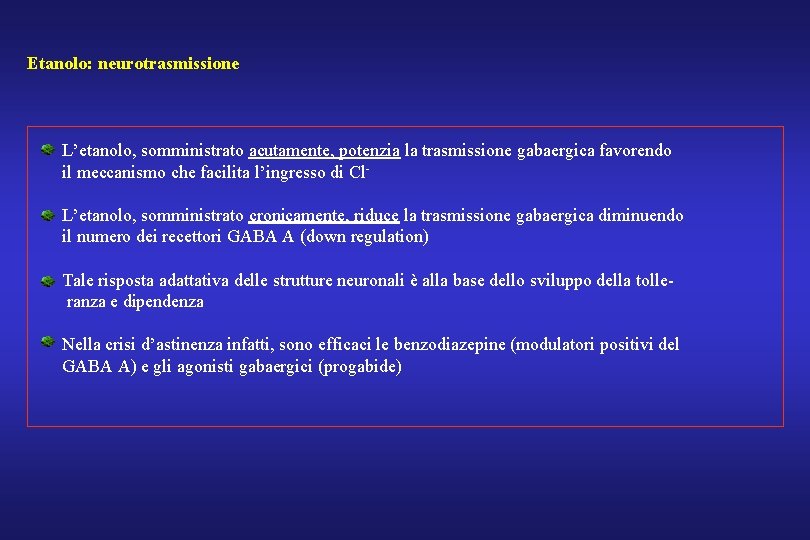 Alcool etilico o etanolo CH 3 CH 2