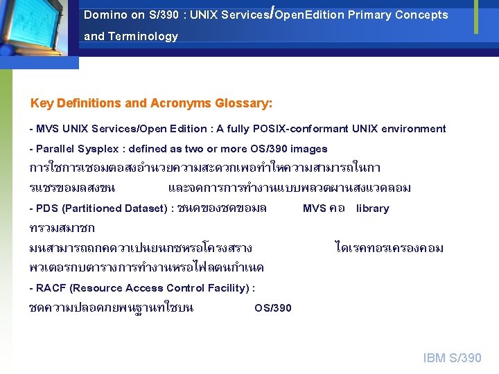 IBM S390 Company LOGO VMESA Parallel Sysplex Support