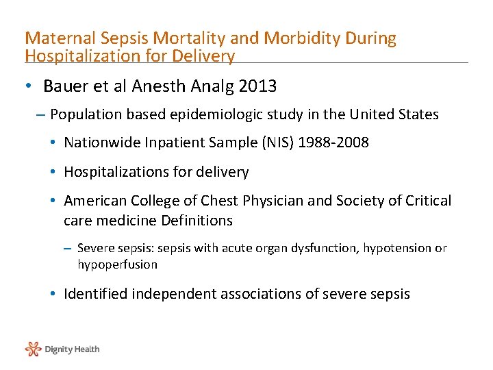 Incidence Definitions Pathophysiology Prevalence of Severe Sepsis Septic
