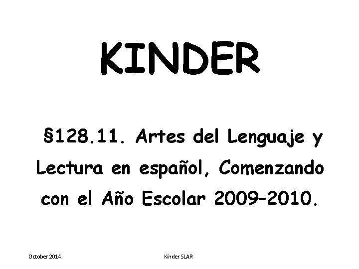 KINDER 128 11 Artes del Lenguaje y Lectura