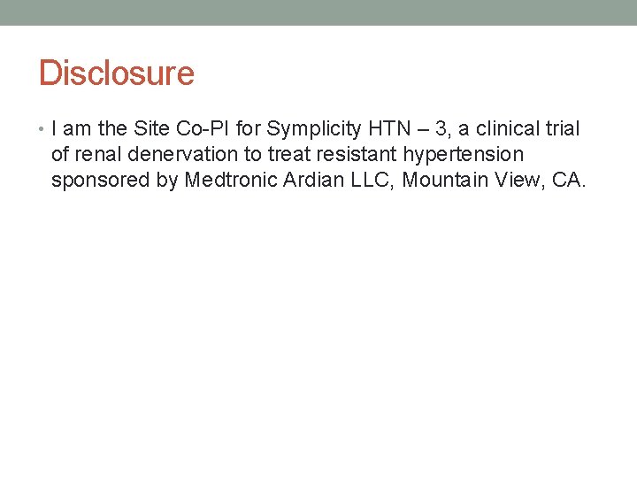 UPDATE IN NEPHROLOGY Christopher Valentine MD Division of