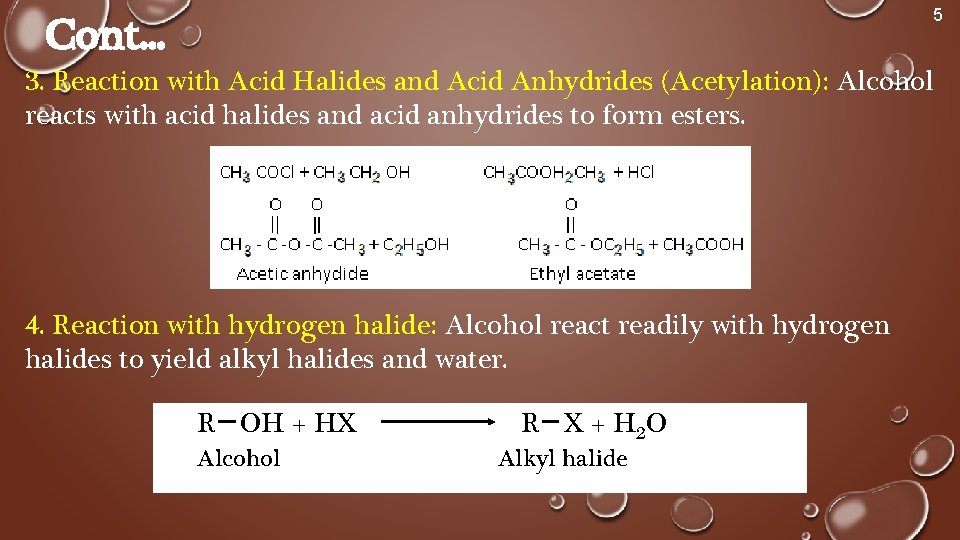 Unit 2 Chemistry of Carbonyl Compounds Topic Alcohol