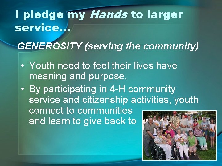 Essential Elements of 4 H Youth Development Adapted