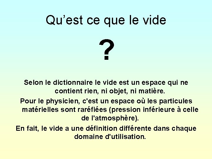 Techniques du vide et mtallisation des miroirs Quest