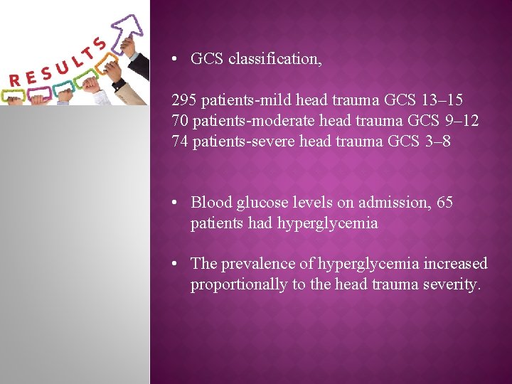 HYPERGLYCEMIA VS GLASGOW COMA SCALE IN PEDIATRIC TBI