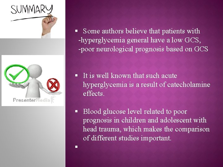 HYPERGLYCEMIA VS GLASGOW COMA SCALE IN PEDIATRIC TBI