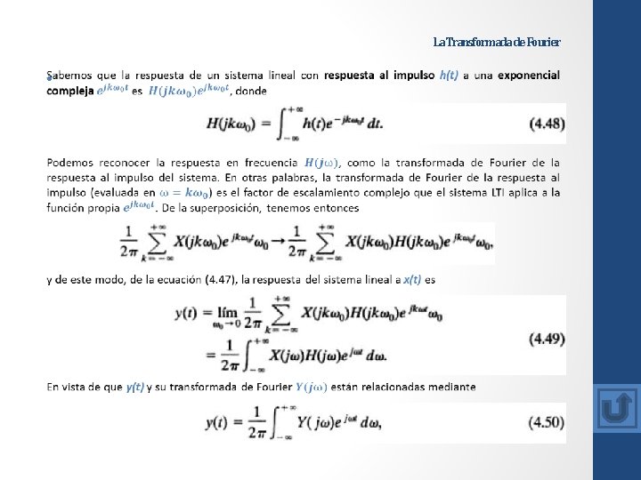 La Transformada de Fourier Definicin de la transformada