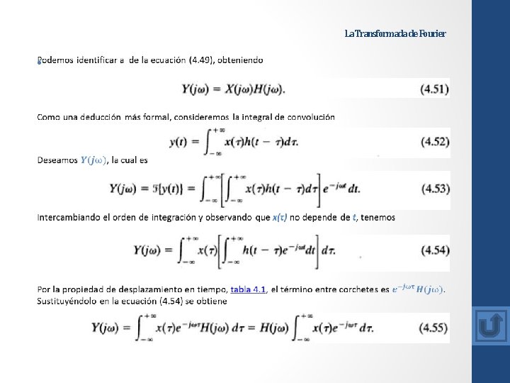 La Transformada de Fourier Definicin de la transformada