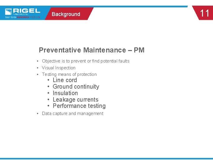 Electrical Safety Testing Planned preventative maintenance 04 Overview