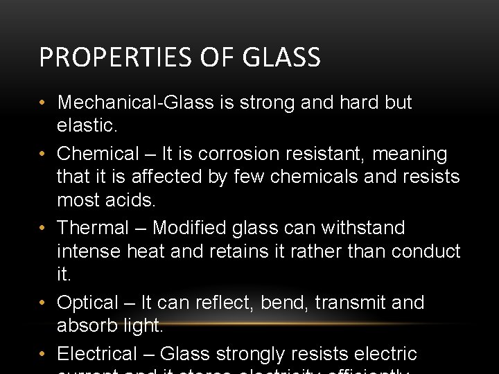 THE ART OF GLASSBLOWING WHAT IS GLASS Glass