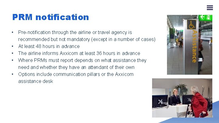 PRM Awareness Training Welcome to Amsterdam Airport Schiphol