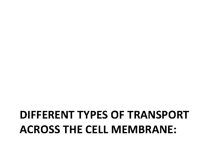TRANSPORT ACROSS CELL MEMBRANE1 Guyton 12 th Ed