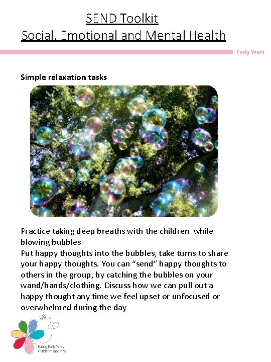 SEND Toolkit Social Emotional and Mental Health Simple