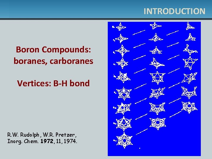 Boron cluster presence in new materials for their