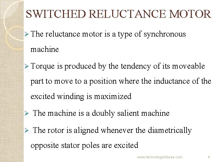 DESIGN OF SWITCHED RELUCTANCE MOTOR FOR ELECTRIC VEHICLE