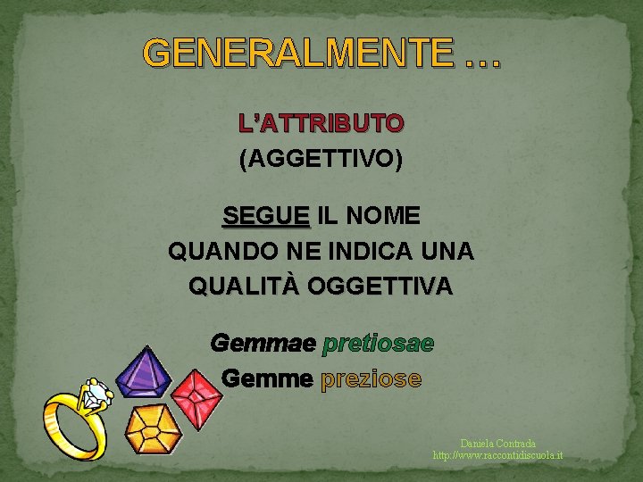 LA COSTRUZIONE DELLA FRASE LATINA LORDINE DELLE PAROLE