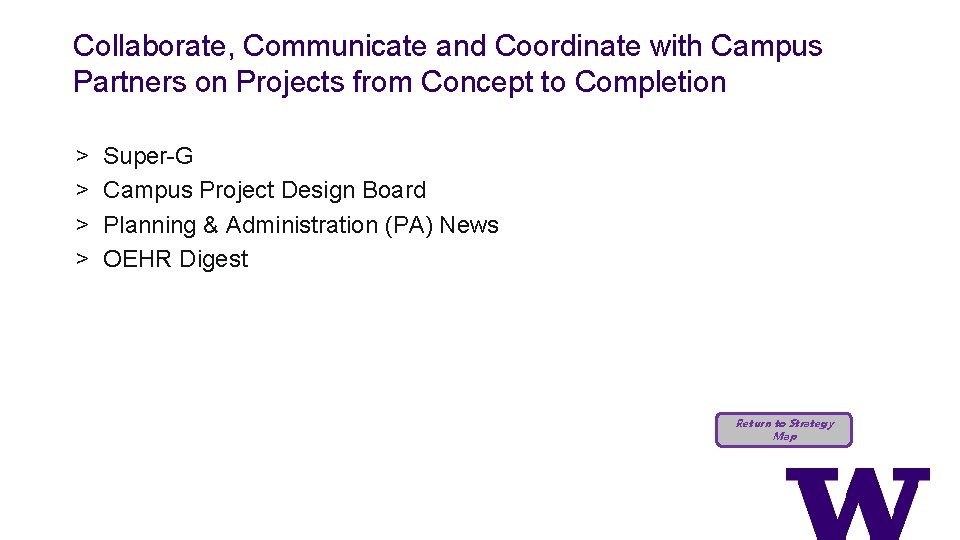 Strategy Map 2018 2021 Planning and Administration Updated