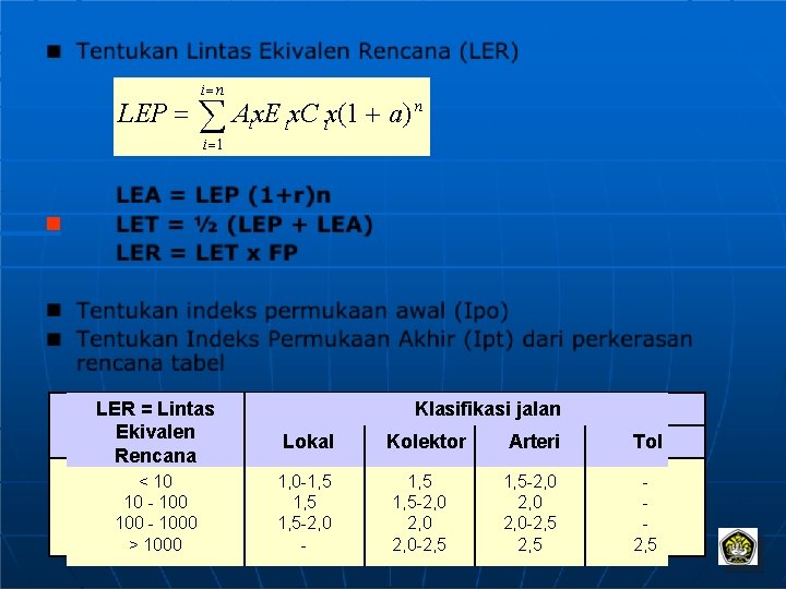 PERENCANAAN TEBAL PERKERASAN ASPAL METODE ANALISA KOMPONEN BINA