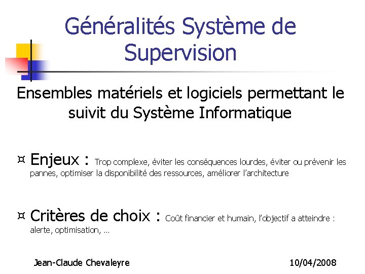 Journes Monitoring Grille Compte rendu Jo Sy Supervision