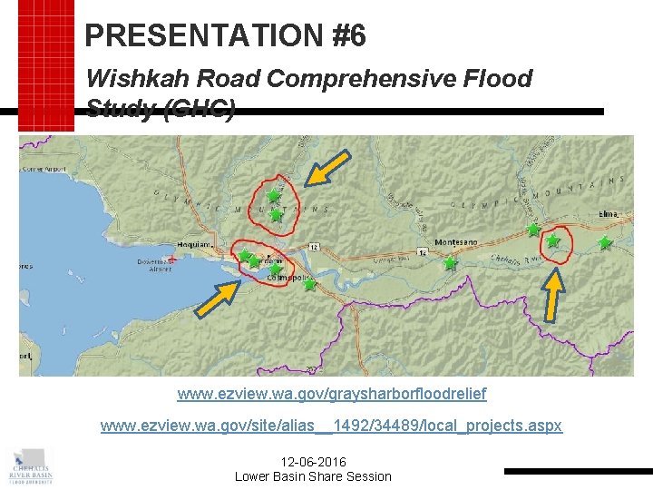 PRESENTATION 6 Wishkah Road Comprehensive Flood Study GHC