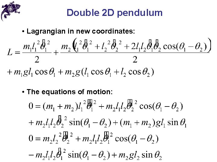 Variational Principles and Lagranges Equations Definitions Lagrangian ...