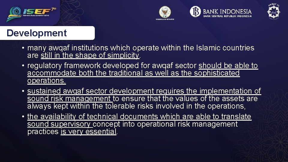 Technical Notes Waqf Core Principles BACKGROUND AND DEVELOPMENT