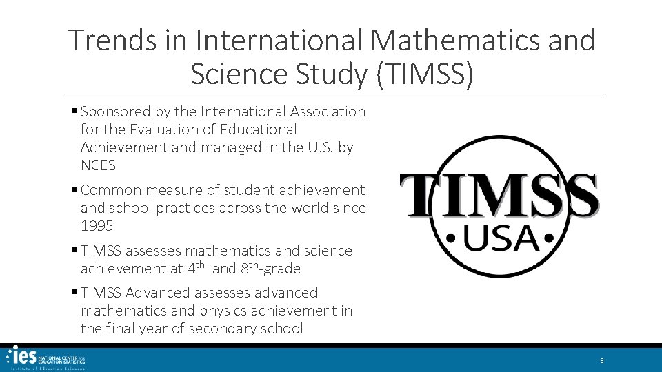 NAEP and TIMSS Mathematics 2015 SAMANTHA BURG PH