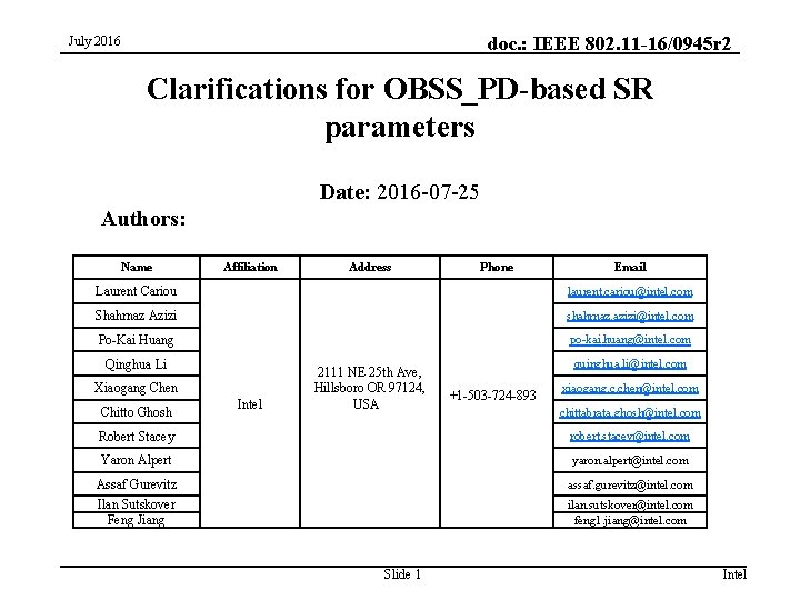 doc IEEE 802 11 160945 r 2 July