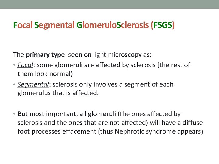 GLOMERULAR DISEASES MED 341 Nov 27 2016 Objectives