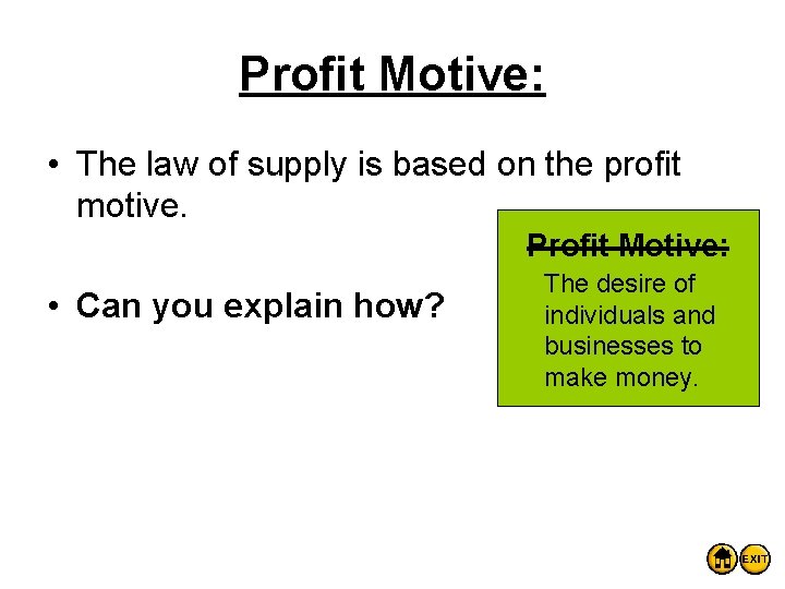 Chapter 5 Supply Chapter Objectives Students will learn