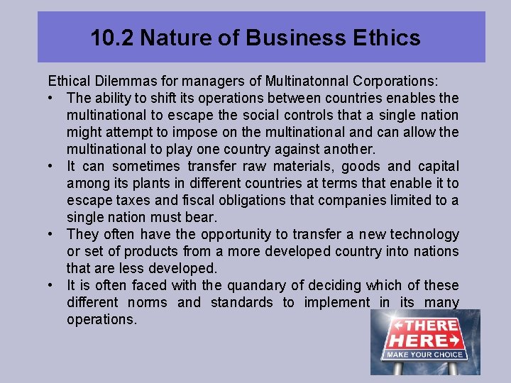 Chapter 10 Ethics in International Business Negotiation Learning