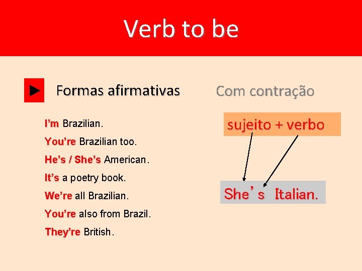 PRIME 1 Unit 1 Verb to be be