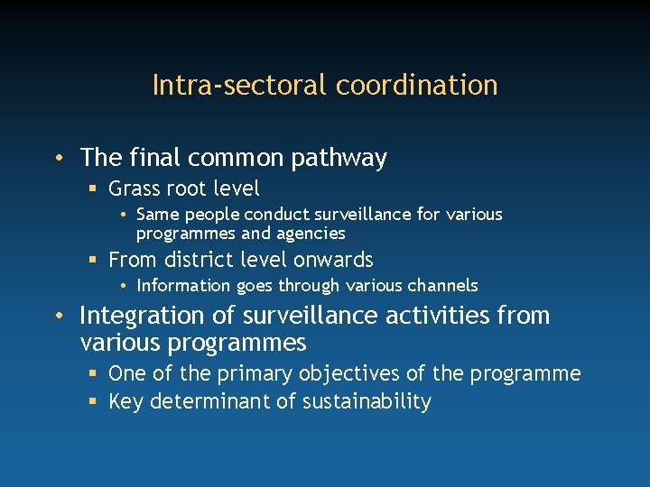 Intersectoral coordination and social mobilization IDSP training module