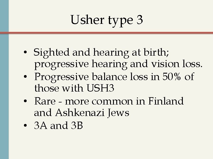 Educational Considerations for Students with Usher Syndrome Part