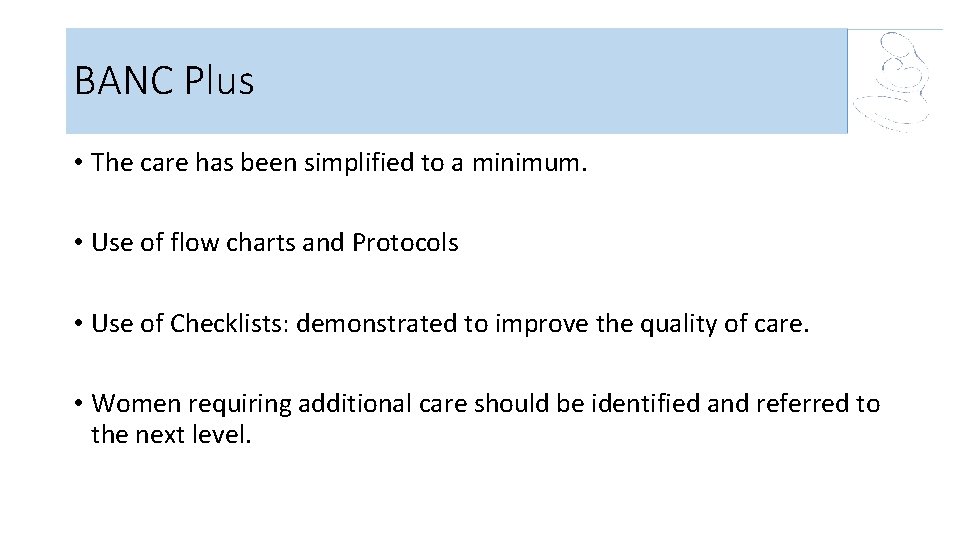 Basic Antenatal Care Package in South Africa Antenatal