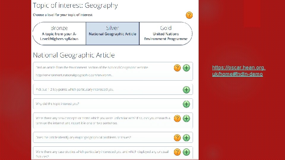 Oscar REFERENCE TOOL The personal statement THE MOST