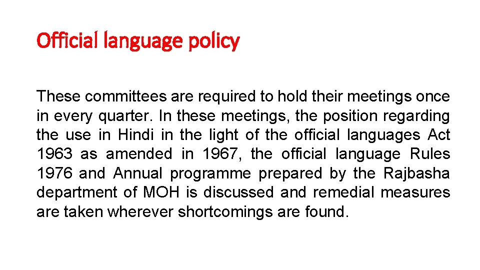 PART OFFICE STORES 3 RAJBHASHA 3 1 Directives