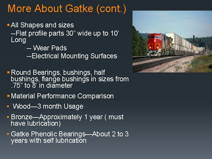Introduction to Gatke Phenolic Bearings and Laminates Chris