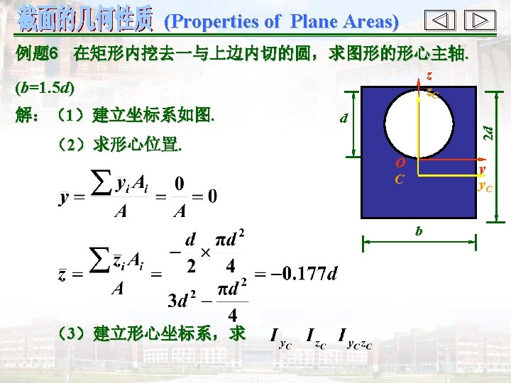 Appendix Properties of Plane Areas Properties of Plane