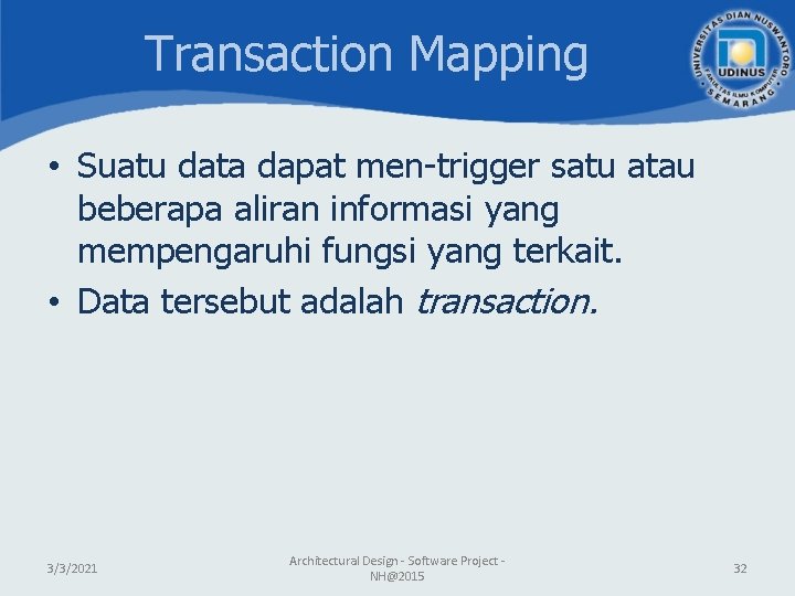 Architectural Design Tim RPL Progdi Teknik Informatika Desain