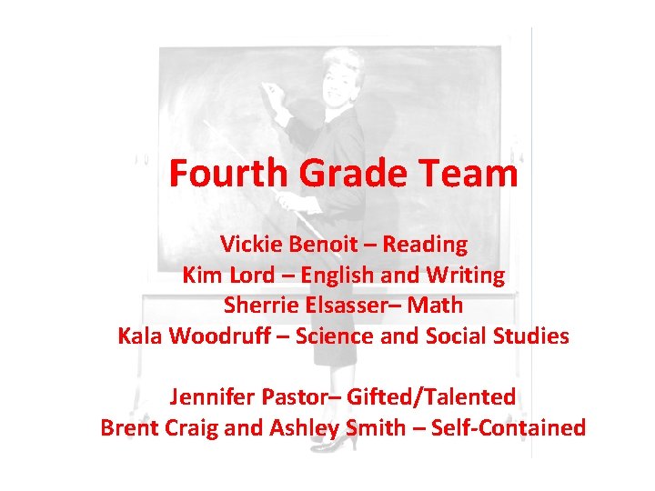 Fourth Grade Open House Welcome Parents Fourth Grade