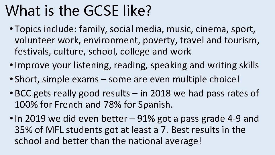 Why study languages at GCSE What is the