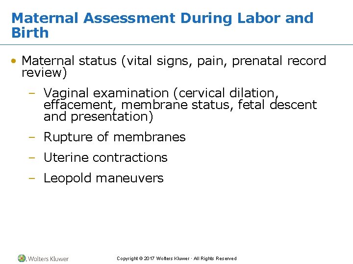 Chapter 14 Nursing Management During Labor and Birth