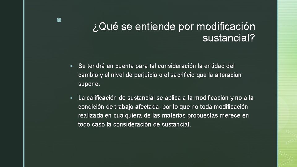 Derecho del Trabajo Universidad de Salamanca MODIFICACIN SUSTANCIAL