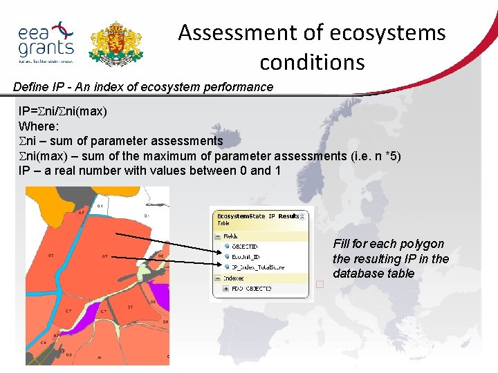Mapping Ecosystem Types According to the geodatabase specifications