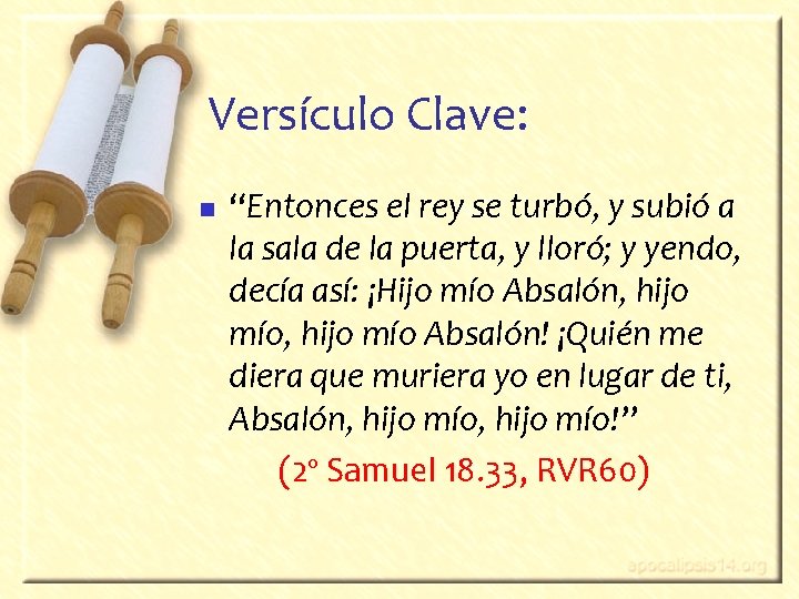 Unidad 8 El rey David y su reinado