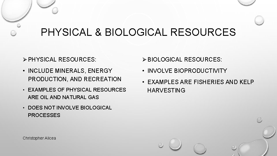 CHAPTER 15 MARINE RESOURCES RESOURCE CLASSIFICATION NONRENEWABLES PHYSICAL