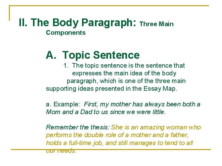 The Four Types of Paragraphs Excert from http