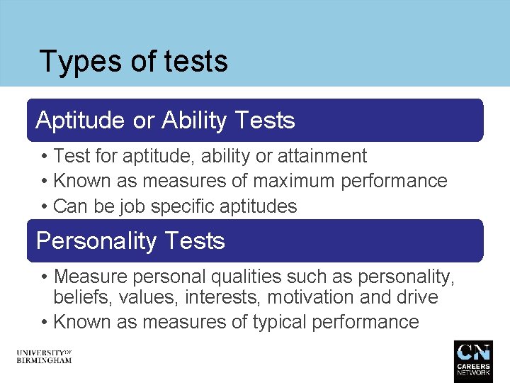 Preparing for psychometric tests Ellen OBrien International Careers